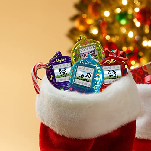 Top Secret Toys Giga Pets CompuKitty & StarCat Electronic Virtual Pet Toy, 2 Pets 1 Device, New Glossy Housing Shell, Classic 90s CompuKitty, 3D Pet Live in Motion