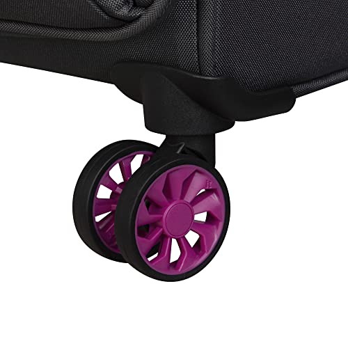 it luggage Duo-Tone 22" Softside Carry-On 8 Wheel Spinner, Fuschia Red/Magnet