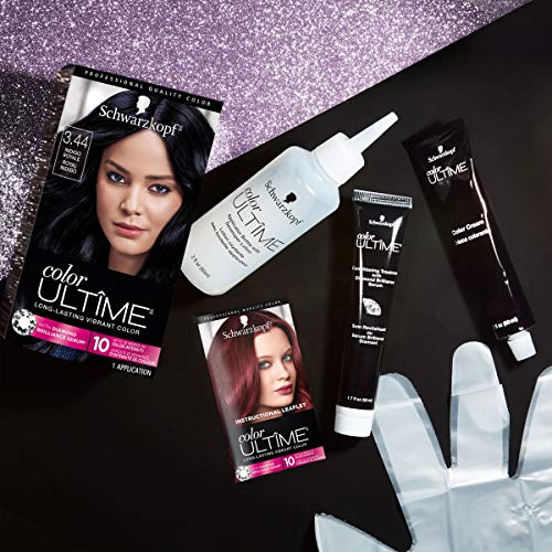 Schwarzkopf Color ultime permanent hair color creme, glam nights, 3.44 indigo royale