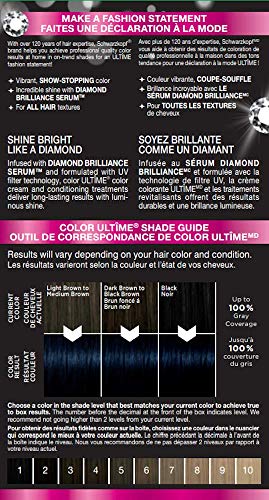 Schwarzkopf Color ultime permanent hair color creme, glam nights, 3.44 indigo royale