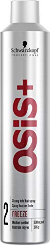 SCHWARZKOPF OSiS Freeze Finish 2 Strong Hold Hair Spray (Aerosol), 15 oz.