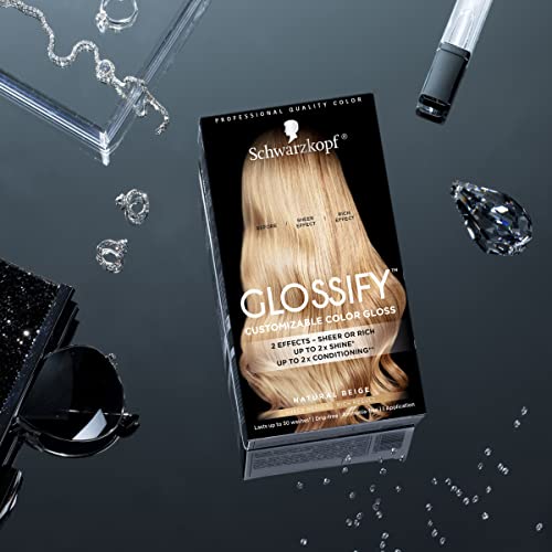 Schwarzkopf Glossify Customizable Color Gloss, Natural Beige