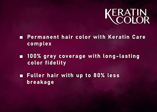 Schwarzkopf Keratin Color Permanent Hair Color Cream, 1.9 Rich Caviar