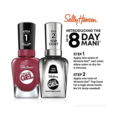 Sally Hansen Miracle Gel Friends Duo 2 pack: THE ONE WITH (LAVENDOOR & TOP COAT SHINY)