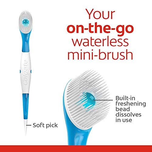 Colgate Max Fresh Wisp Disposable Mini Toothbrush, Peppermint - 24 Count