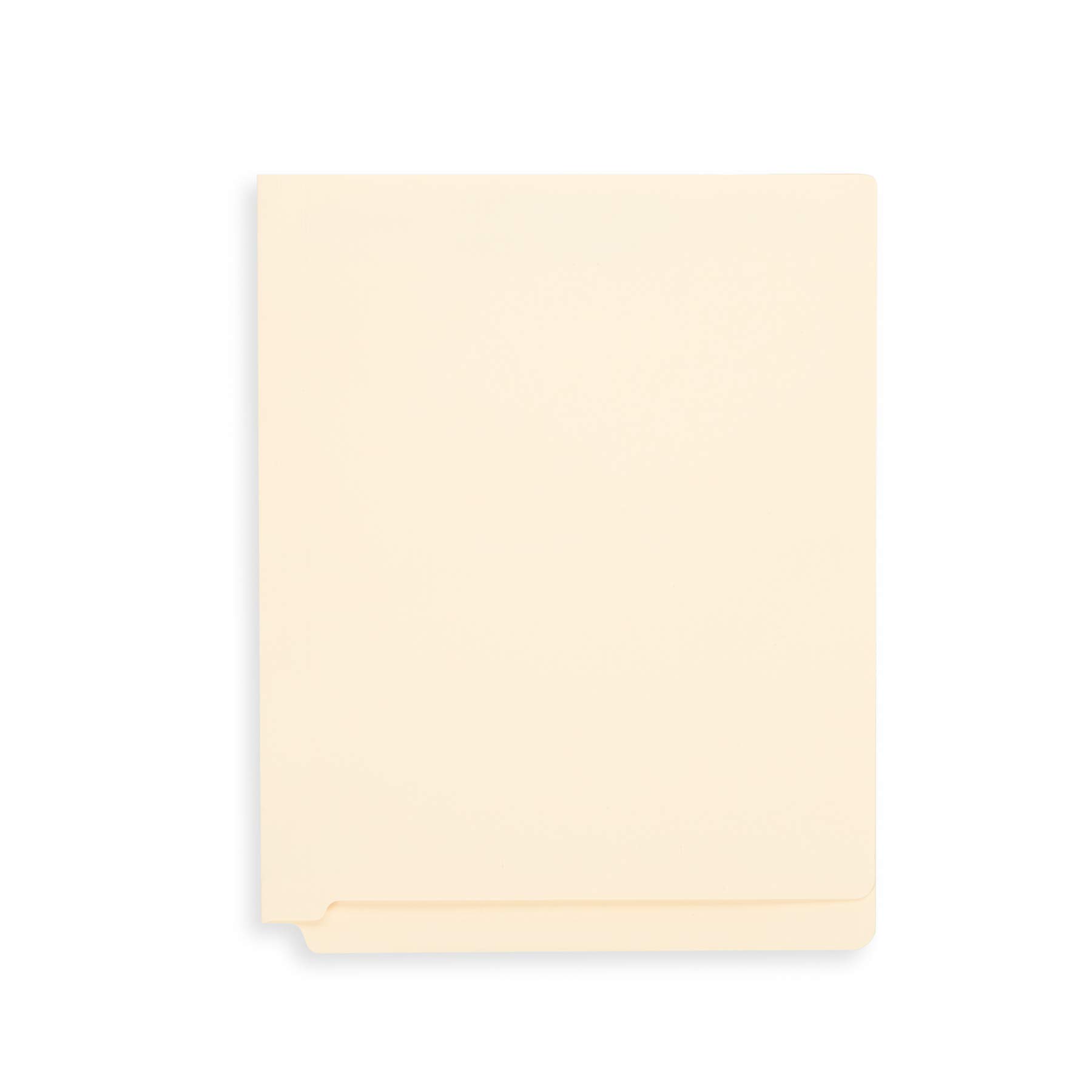 50 End Tab Fastener File Folders - Reinforced Straight Cut Tab - Designed to Organize Standard Medical Files and Office Documents - Letter Size, Manila, 50 Pack
