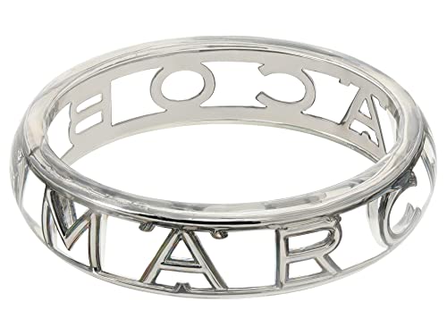 Marc Jacobs Monogram Bangle Clear/Silver One Size