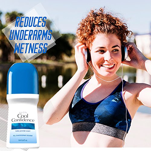 Cool Confidence Baby Powder Scent Roll-on Anti-perspirant Deodorant Bonus Size 2.6 Fl Oz by Avon