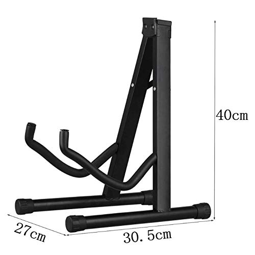 BEESCLOVER A-Type Wood Guitar Electric Guitar Base Banjo Violin Stand Musical Instrument Bracket Black Acoustic Guitar Universal