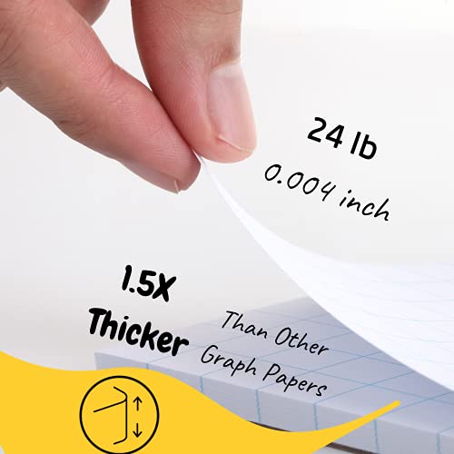 Mr. Pen- Graph Paper, 2x2 (2 Squares per inch), 8.5"x11", 55 Sheets, Grid Paper, Graphing Paper, Graph Paper Pad, Math Graph Paper, Grid Paper Pad, 1/2 Inch Graph Paper, Square Paper, Math Paper