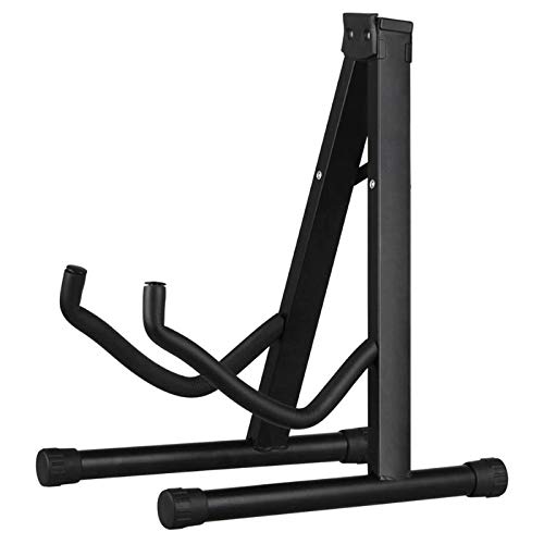 BEESCLOVER A-Type Wood Guitar Electric Guitar Base Banjo Violin Stand Musical Instrument Bracket Black Acoustic Guitar Universal