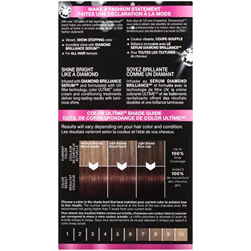 Schwarzkopf Color Ultime Permanent Hair Color Cream, 6.82 Bronze