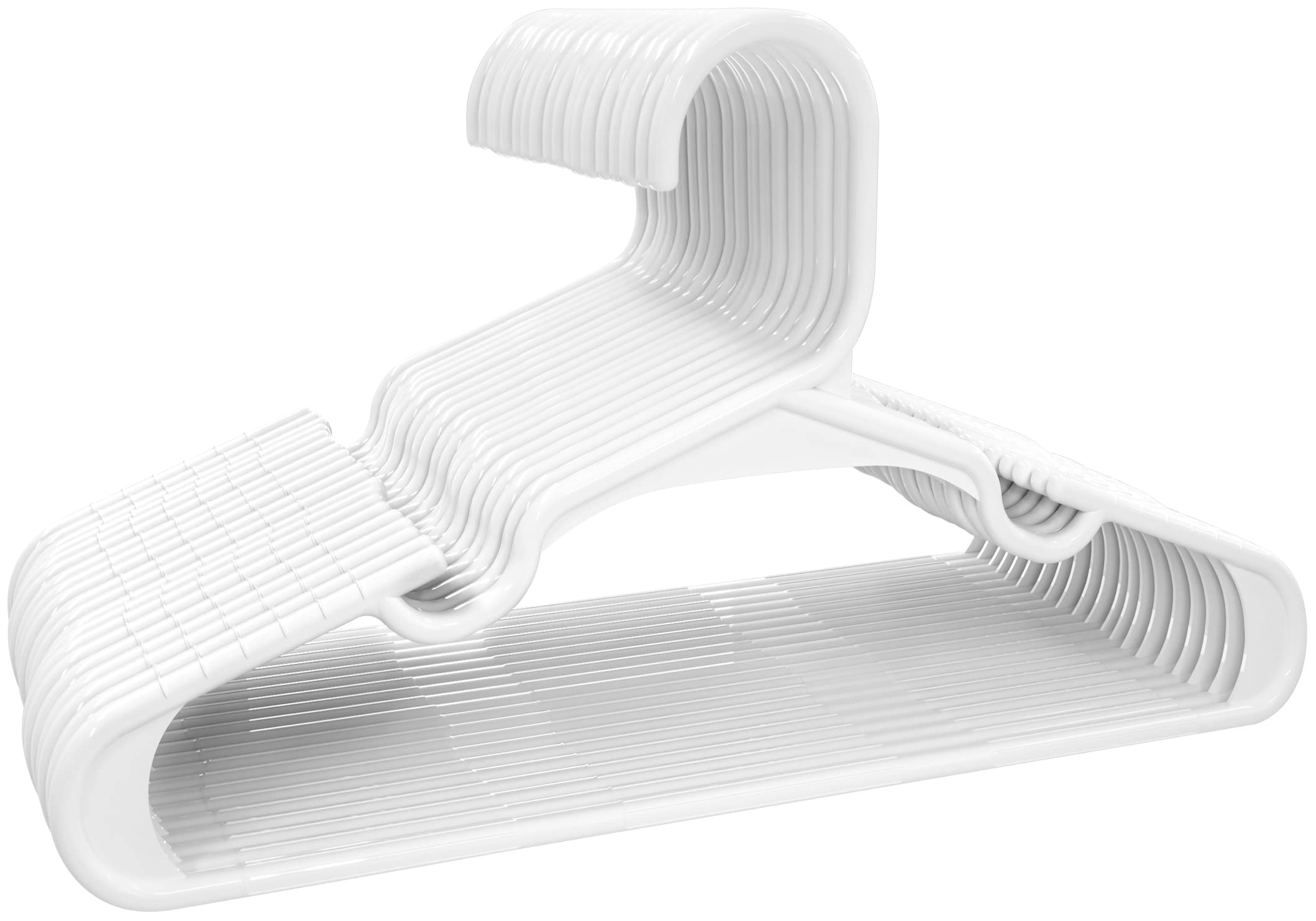 Utopia Home 60 Pack Kids Hangers - 11. 5 Inch Plastic Baby Hangers for Closet - Childrens Hangers for Clothes & Infant Hangers for Closet - Ideal for Everyday Standard Use (White)