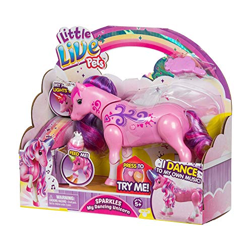 Little Live Pets - Sparkles My Dancing Interactive Unicorn | Dances & Lights to Music - Engaging Fun - Batteries Included | For Ages 5+