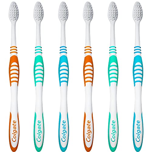 Colgate Wave Toothbrush, Ultra Compact , Soft (Colors Vary) - Pack of 6