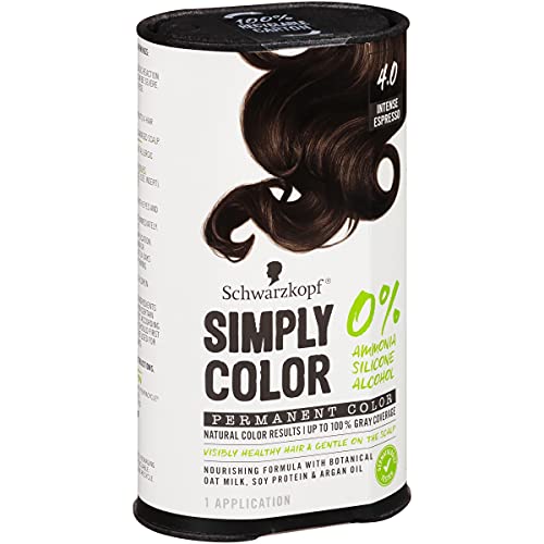Schwarzkopf Simply Color Permanent Hair Color, 4.0 Intense Espresso