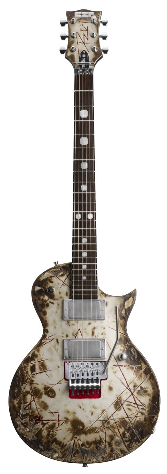 ESP Signature Series Richard Z Kruspe RZK-II Electric Guitar with Case - Distressed and Burnt