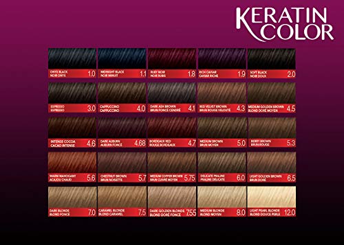 Schwarzkopf Keratin Color Permanent Hair Color Cream, 1.1 Midnight Black