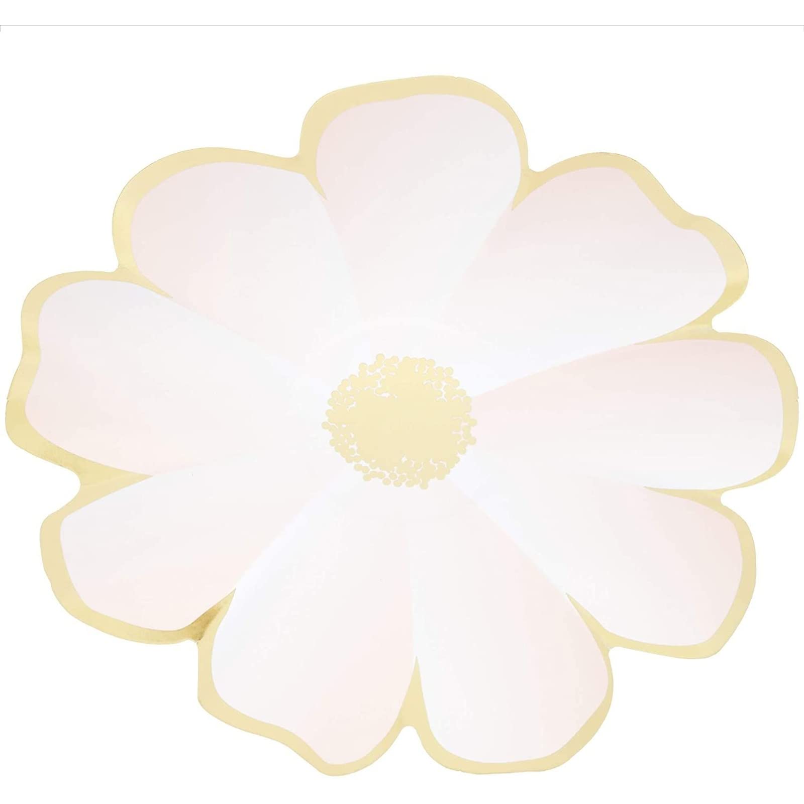 Sparkle and Bash 144-Piece Flower Party Supplies with Daisy Paper Plates, Napkins, Cups, and Cutlery (Serves 24)