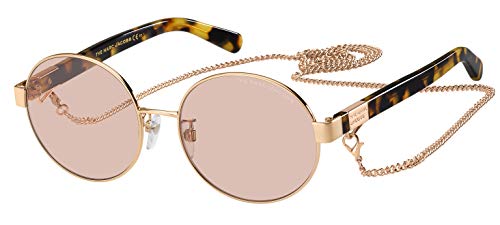Marc Jacobs womens Marc 497/G/S Sunglasses, Gold/Pink, 56mm 17mm US