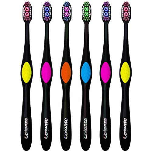 Colgate 360 Fresh N' Protect Toothbrush, Ultra Compact, Soft (Colors May Vary) - Pack of 6