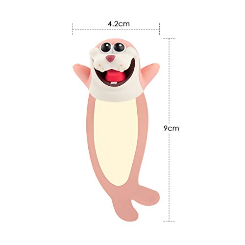 Book Mark, Wacky Bookmarks, 3D Funny Book Mark, Bookmarks for Kids, Book Lovers, Boys and Girl (Sea Seal)