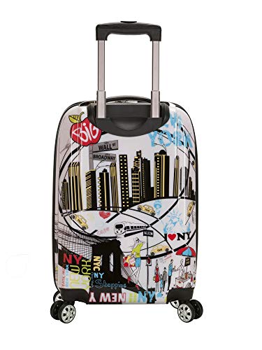 Rockland Departure Hardside Spinner Wheel Luggage, Newyork, Carry-On 20"