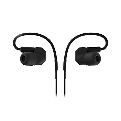 KONG-X Wired Earbuds in-Ear Headphone HiFi Wired Earphones Noise Isolating with Memory Foam Deep Bass Sound Stereo for 3.5mm Headphone - K27 Black