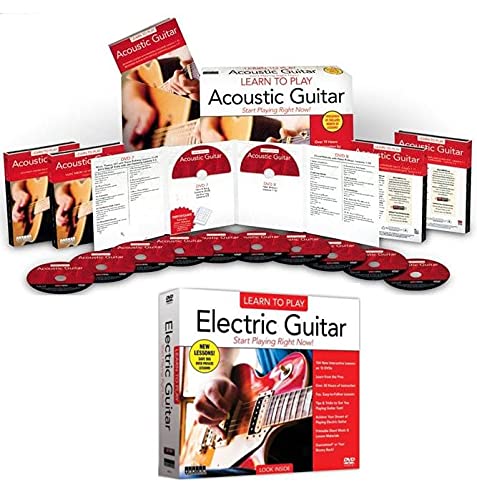 Learn to Play Guitar: The Ultimate 2-Volume DVD Collection – Learn to Play Acoustic Guitar / Learn to Play Electric Guitar