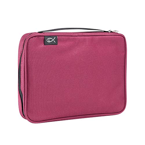 Divinity Boutique Bible Cover Basic Burgundy, ML (21490) | Fits Bibles up to 6" x 9.5" x 2.25"