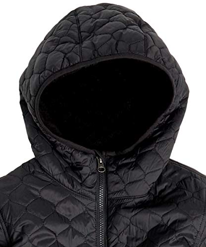 Amazon Essentials Women's Lightweight Quilted Full-Zip Water-Resistant Sherpa-Lined Hooded Puffer Jacket, Black, XX-Large