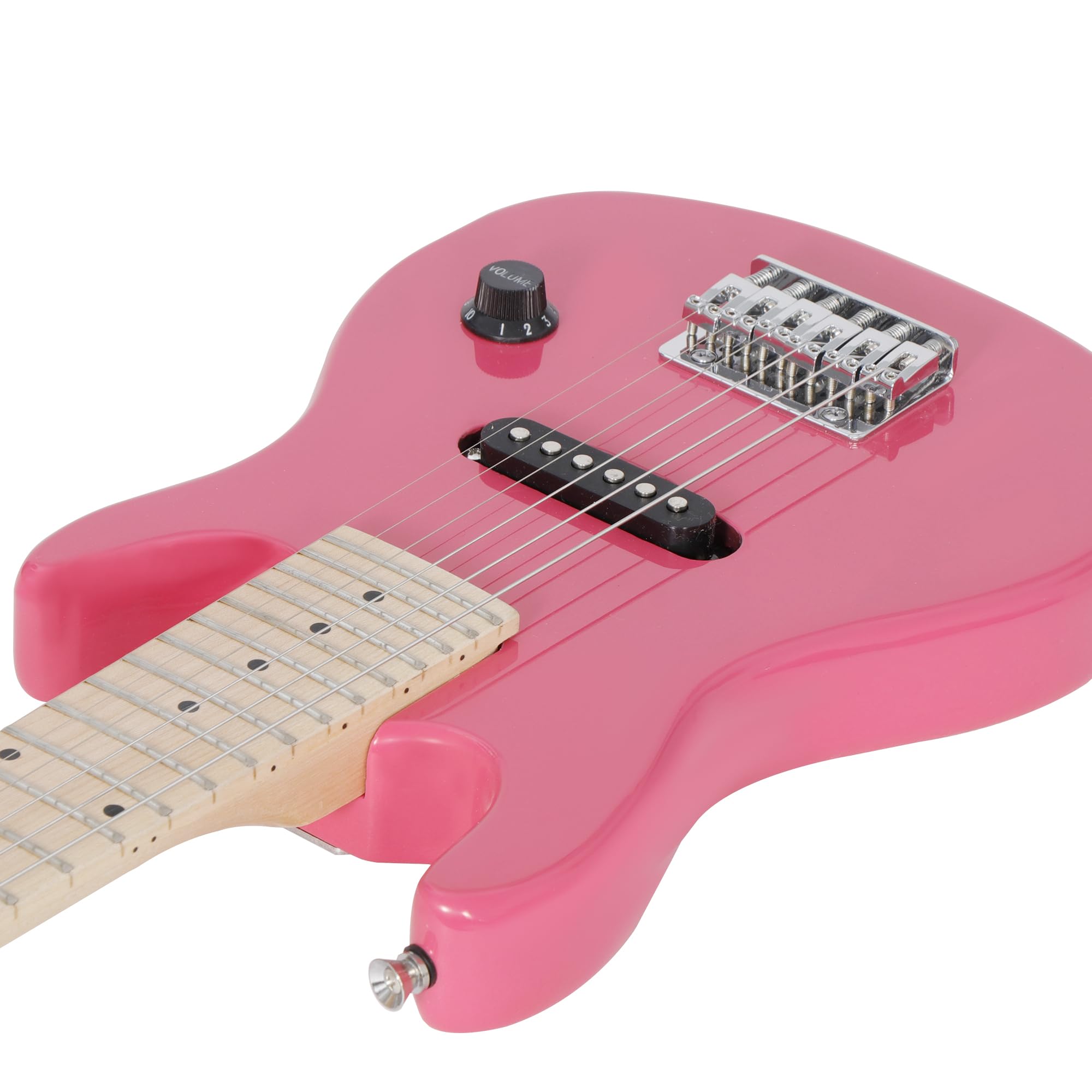 Smartxchoices 30" Inch Kids Electric Guitar with 5W Amp Cable Cord Pick Shoulder Strap Much More Guitar Combo Accessory Kit for Beginner Starter (Pink)