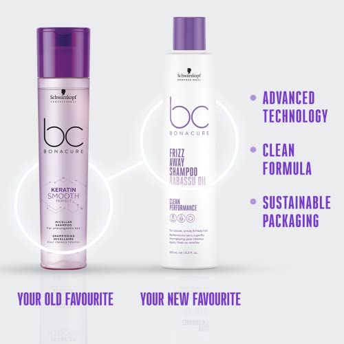 BC BONACURE Keratin Smooth Perfect Micellar Shampoo, 8.5-Ounce