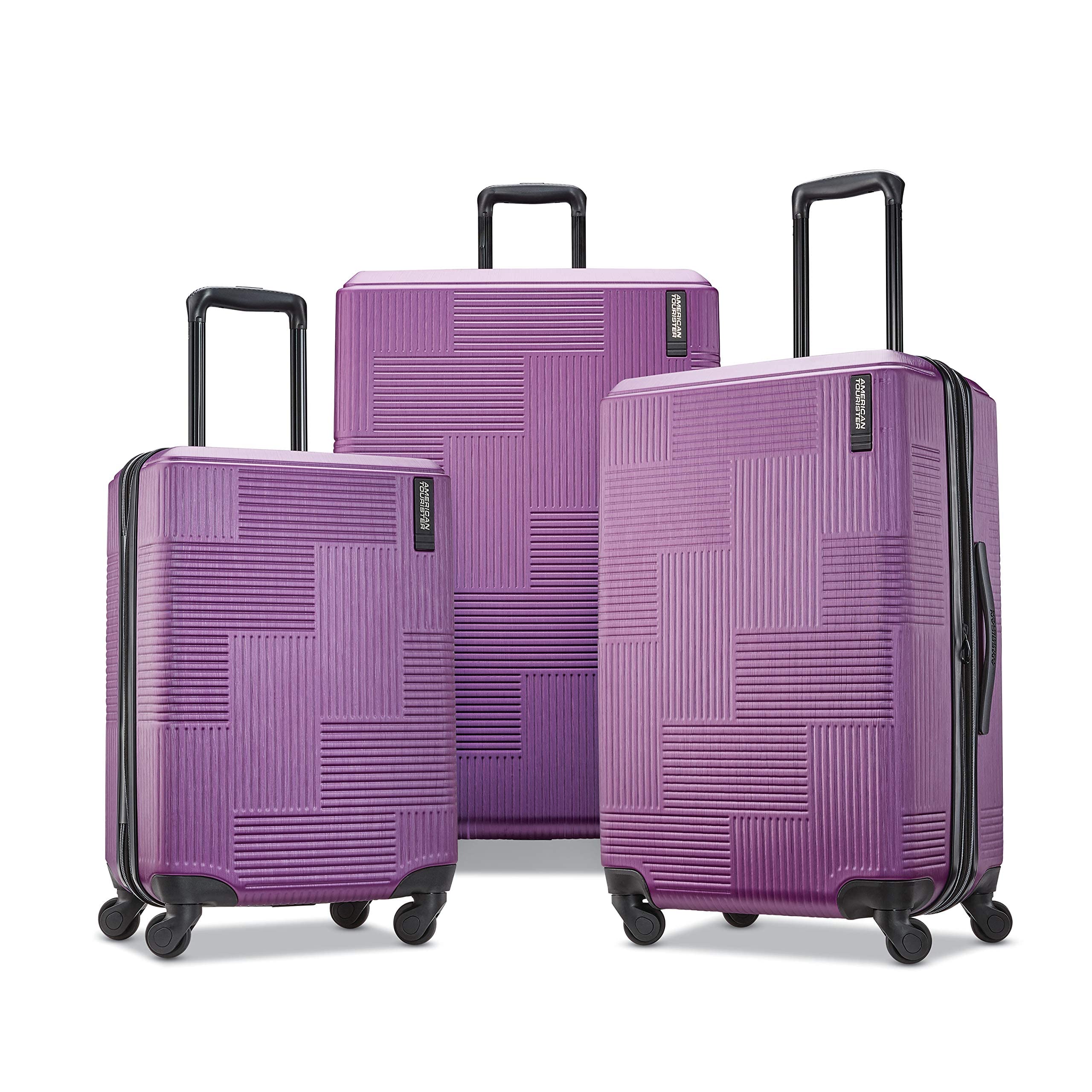 American Tourister Stratum XLT Expandable Hardside Luggage with Spinner Wheels, Power Plum, Carry-On 21-Inch