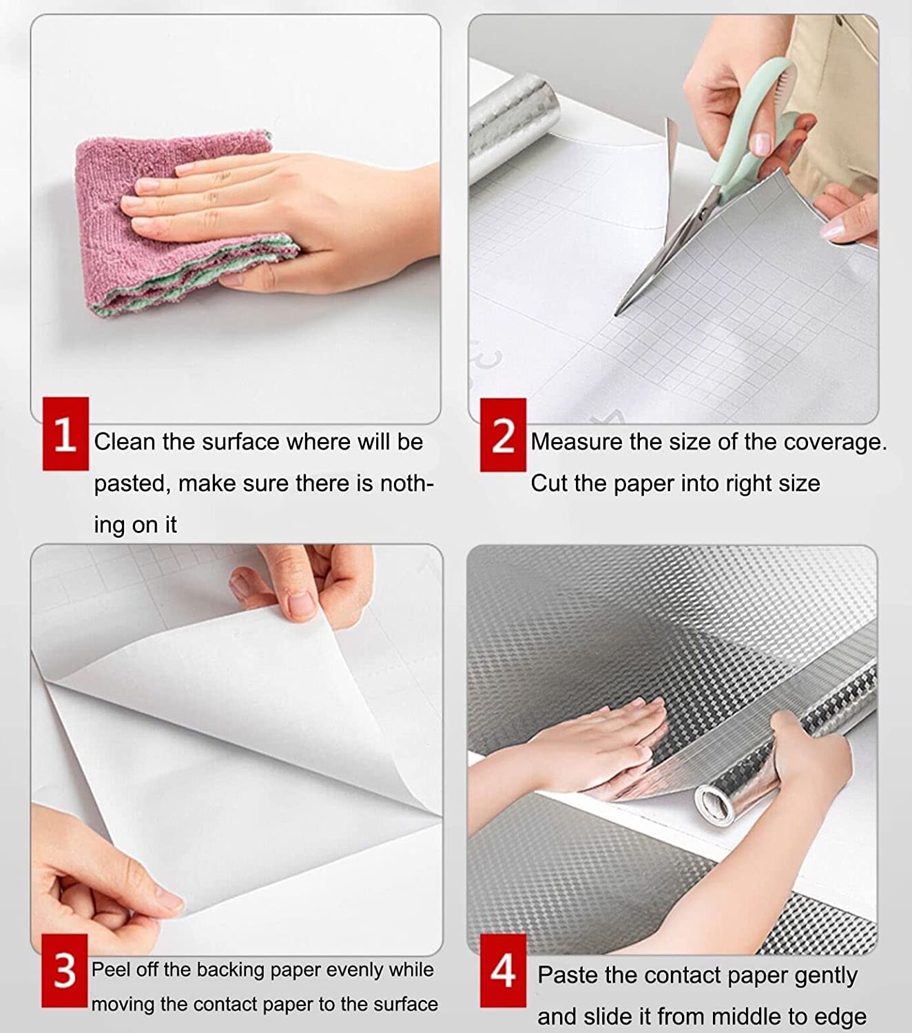 Kitchen Backsplash Stickers Wallpaper, Kitchen Stickers Self Adhesive Kitchen Aluminum Foil Stickers Oil Proof Waterproof Stove Sticker (15.7X118 Inches)