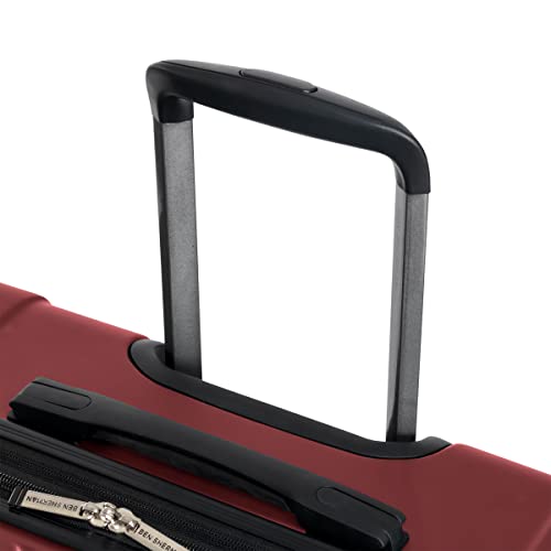Ben Sherman Sunderland Spinner Travel Upright Luggage, British Red, 24-Inch Checked