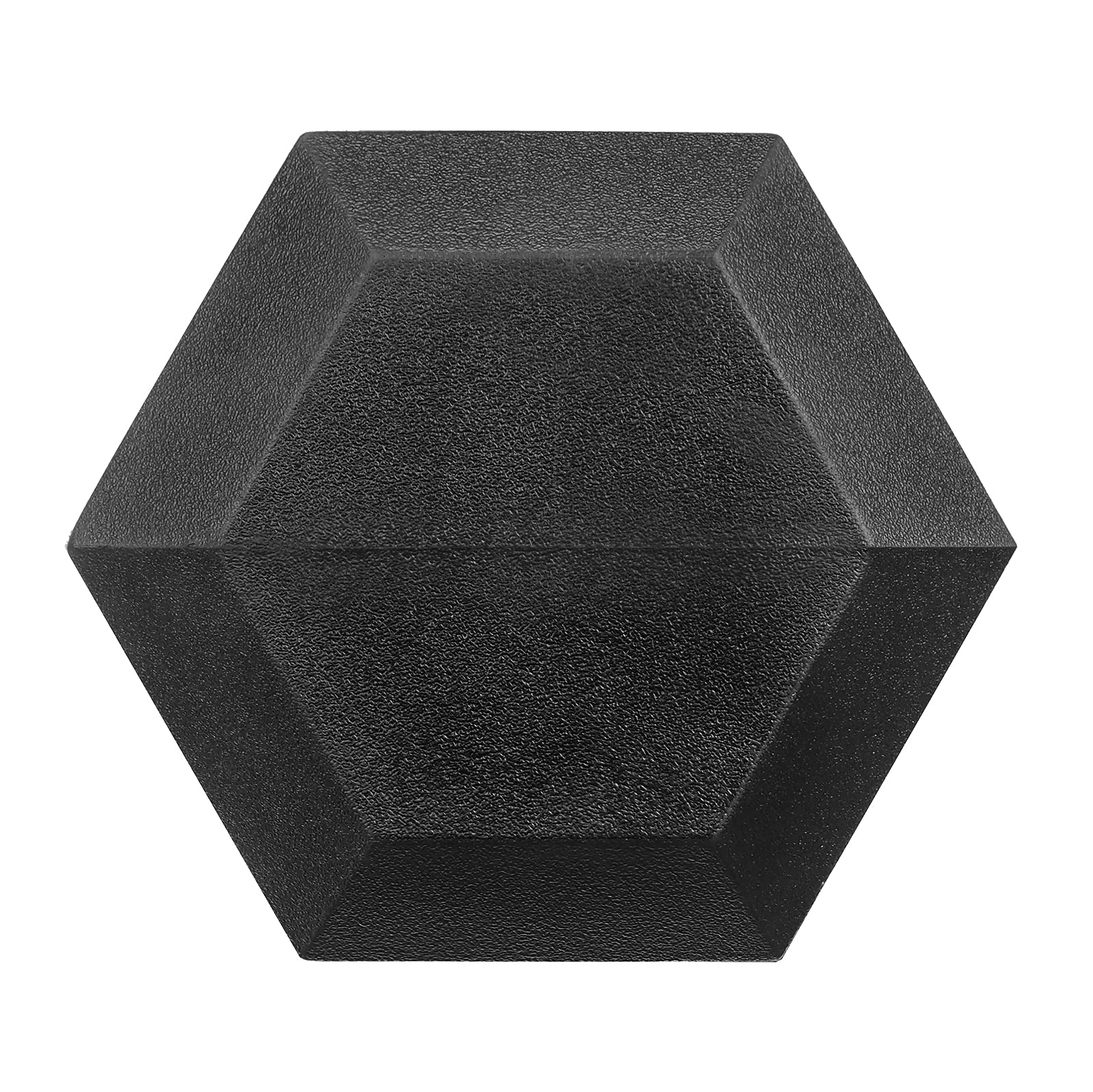 Hex Dumbbells Rubber Coated Cast Iron Hex Black Dumbbell Free Weights for Exercises 5 Pounds/Pair