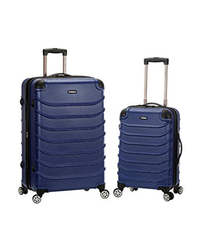 Rockland Speciale Hardside Expandable Spinner Luggage, Blue, 2-Piece Set (20/28)