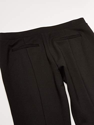 Rafaella Missy Slim Ponte Dress Pants For Women, Pull-On Waistband, 30.5” Inseam, Stretch, Comfort Fit, Flat Front (Sizes 4-16), Black, 14