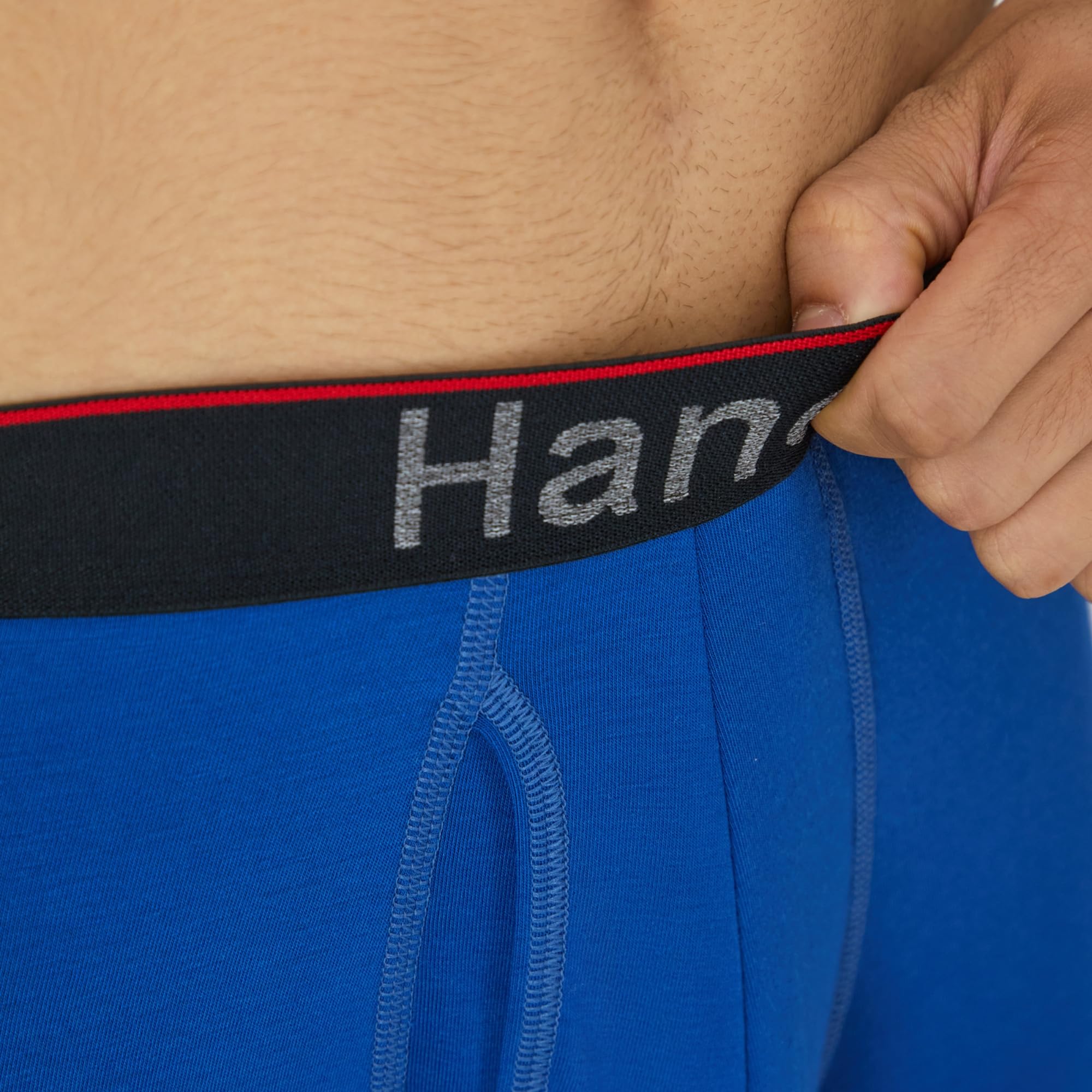 Hanes Total Support Pouch Men's Boxer Briefs Pack, Anti-Chafing, Moisture-Wicking Underwear, Odor Control (Reg or Long Leg)
