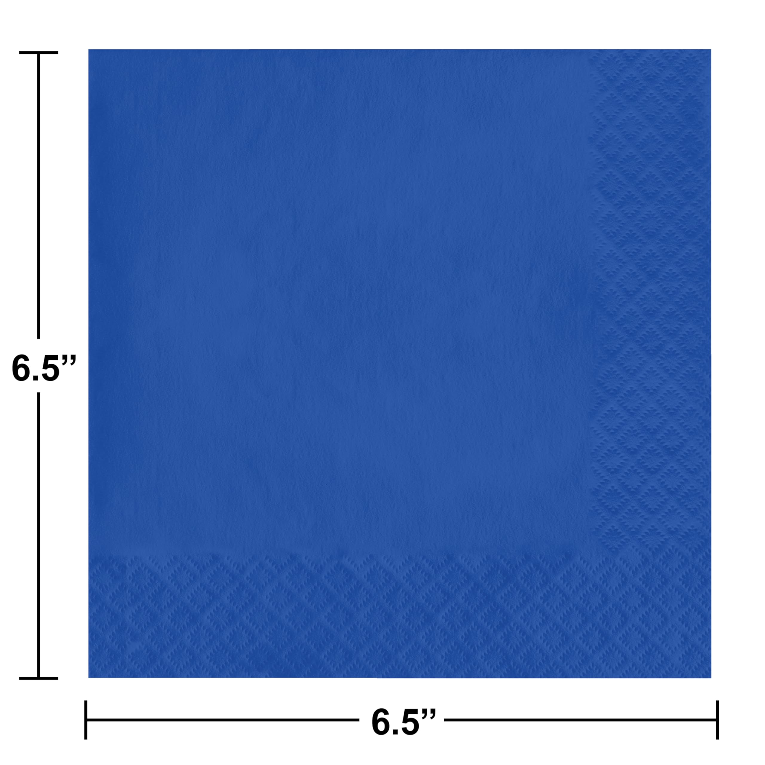 Creative Converting Touch of Color 3-Ply Paper Lunch Napkins, 50 Count, Cobalt