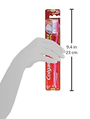 Colgate Toothbrush Double Action, Medium (Pack of 12)