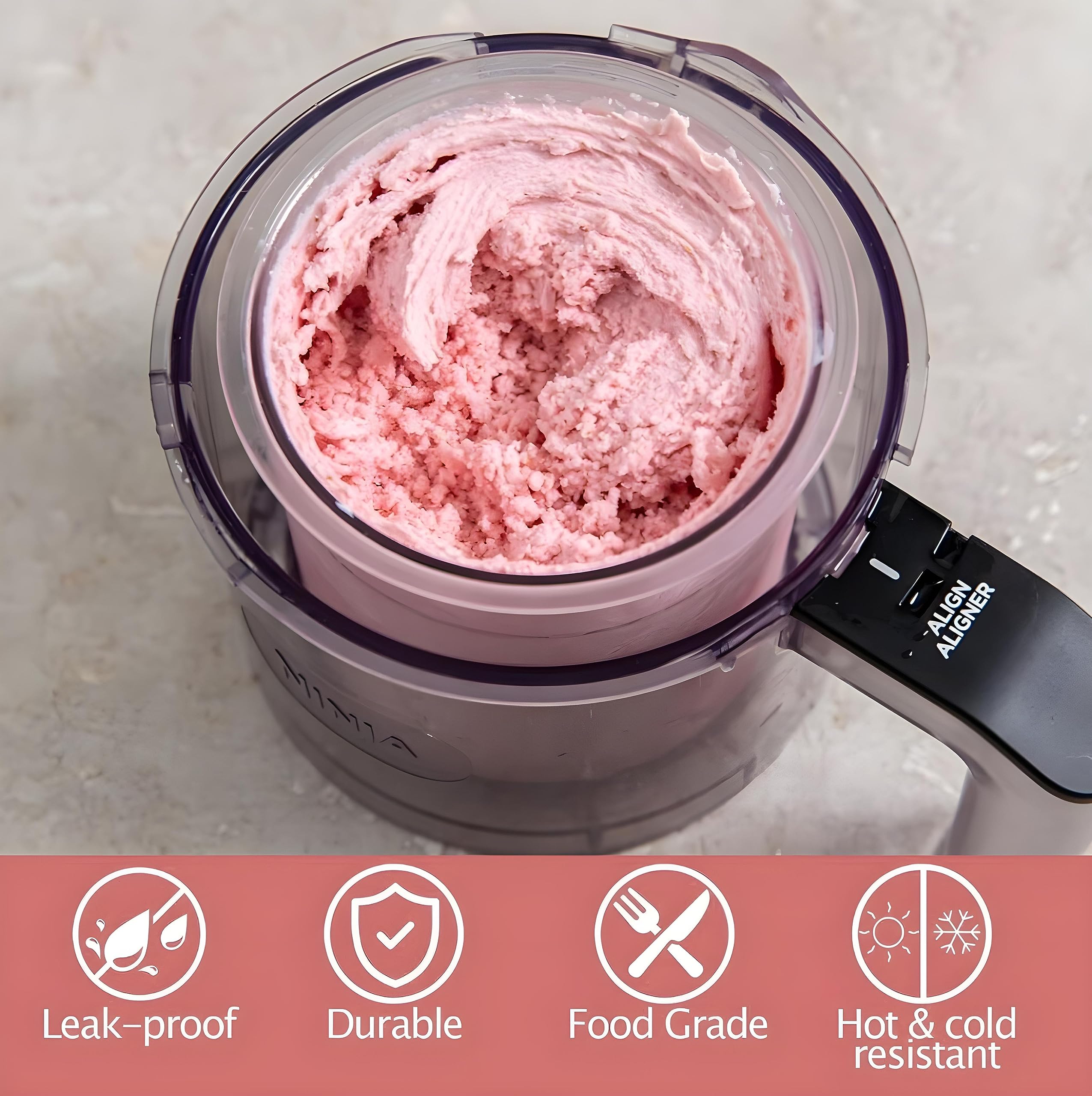 Ninja Creami Pints and Lids - 4 pack, Ninja creami breeze Compatible with NC299AMZ & NC300s Series, ice cream containers for homemade ice cream, Ninja Creami breeze containers ShieldXperts