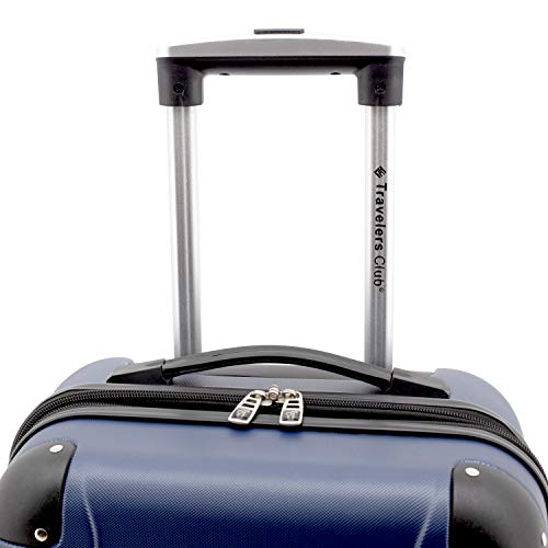 Travelers Club Chicago Hardside Expandable Spinner Luggages, Navy Blue, 5 Piece Set, TCL-77995-410