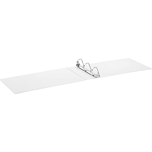 Cardinal® Slant-D® Ring 11" x 17" Tabloid ClearVue™ Binders, 2" Rings, 63% Recycled, White