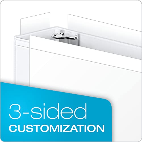 Cardinal® Slant-D® Ring 11" x 17" Tabloid ClearVue™ Binders, 2" Rings, 63% Recycled, White