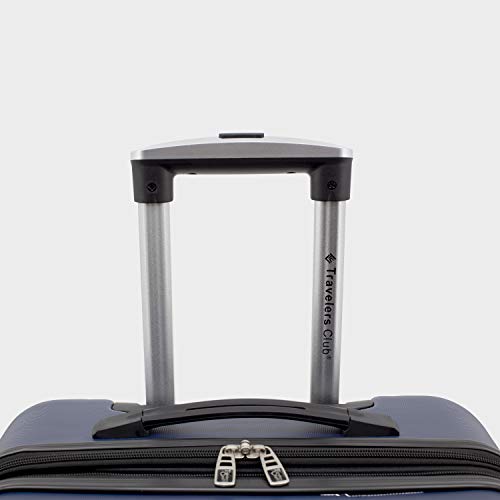 Travelers Club Chicago Hardside Expandable Spinner Luggages, Navy Blue, 5 Piece Set, TCL-77995-410