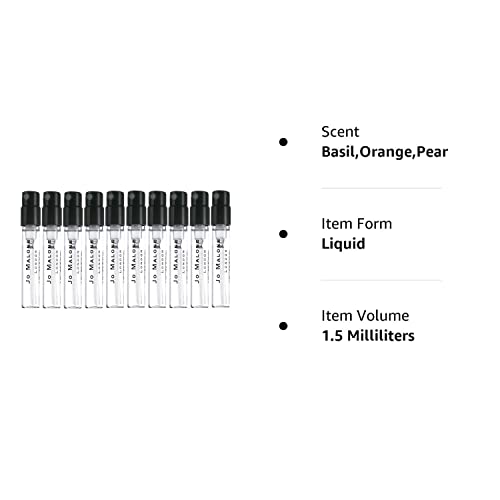 Jo Malone 10 Different Scent Fragrance Sampler Set (A)