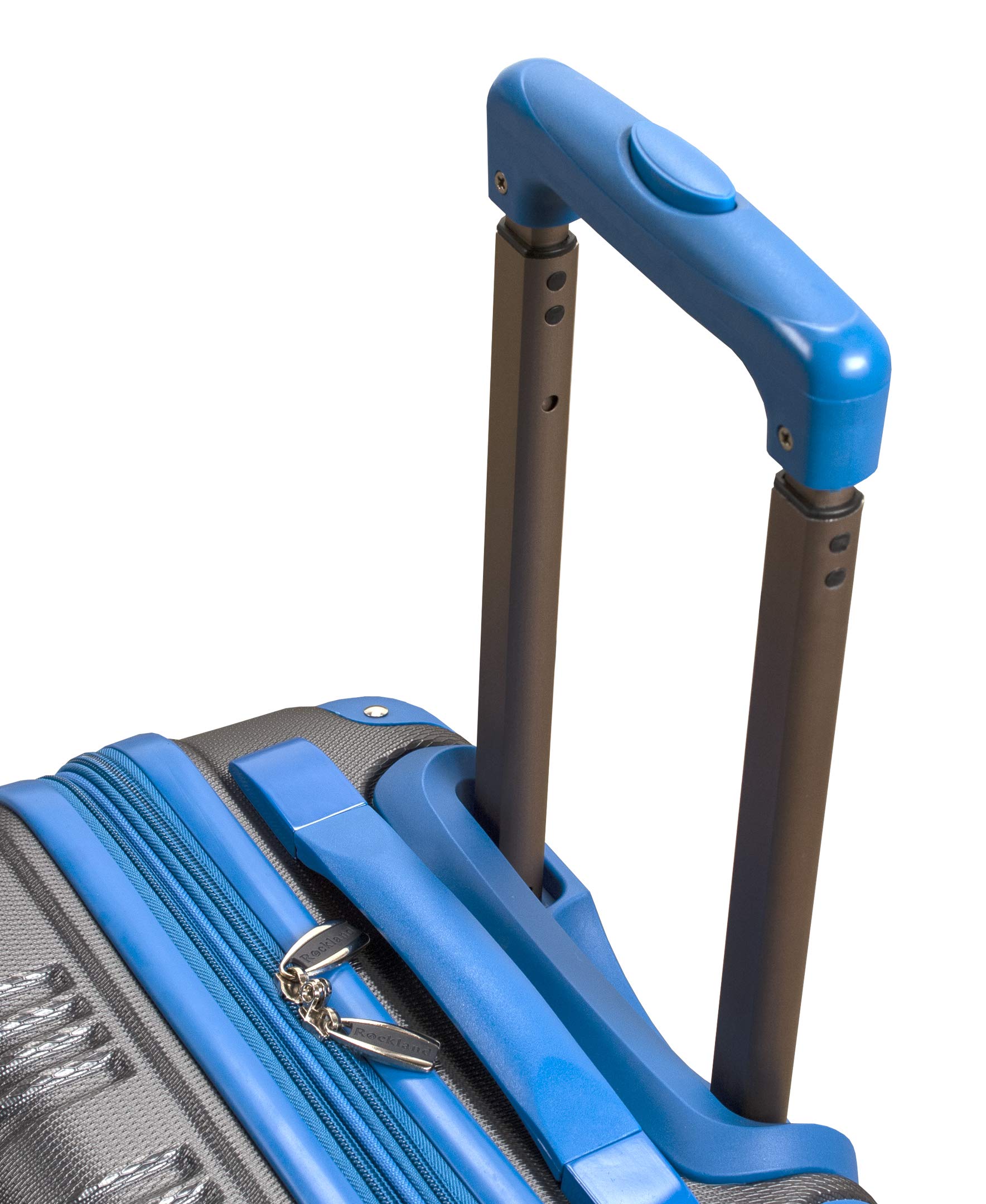 Rockland London Hardside Expandable Luggage with Spinner Wheels, Grey, Carry-On 20-Inch
