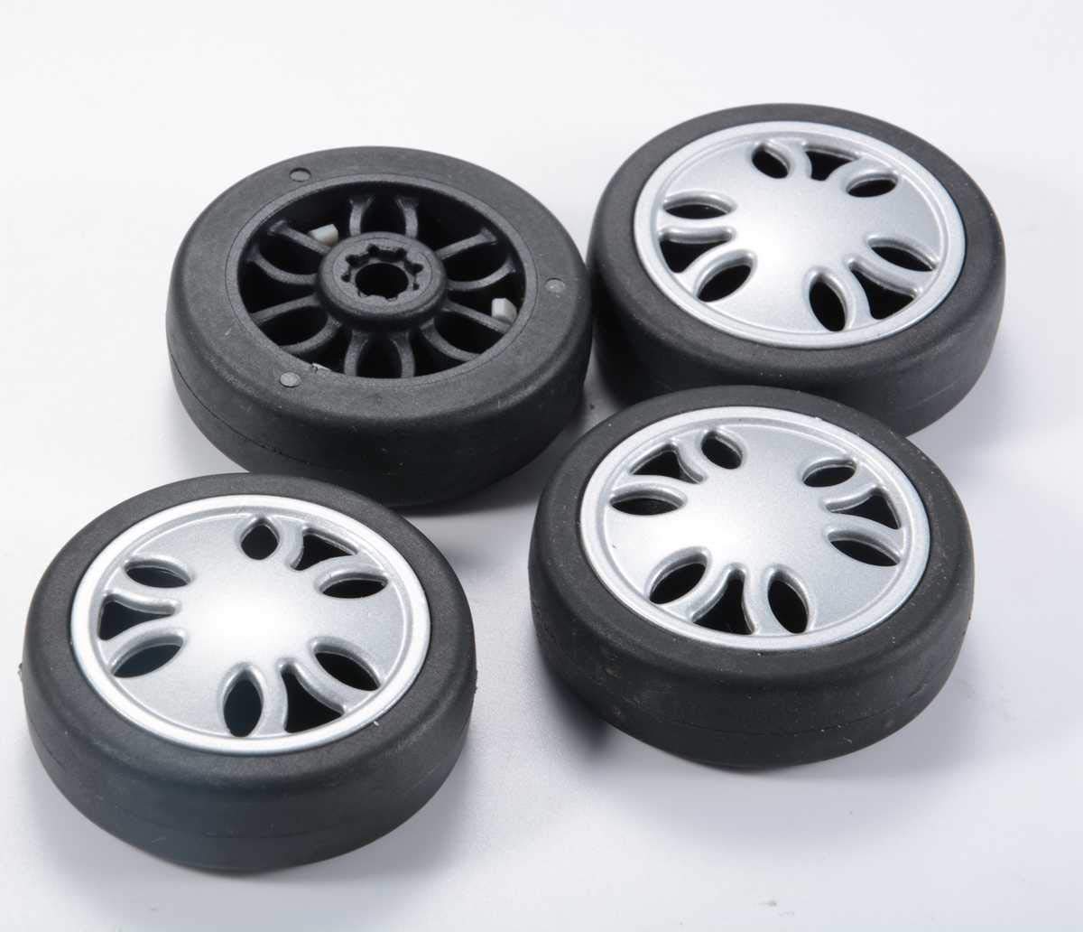 Miayaya Suitcase Wheels Replacement 360 Spinner 50x15mm Kits Luggage Travel Wheel Double Accessories Universal Rubber Swivel Trolley Casters Bearings Repair Tools Set Rotating Flexible Quietness 2Pack